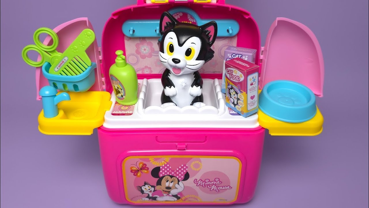 Disney Minnie Mouse Pet Salon Set Satisfying with Unboxing Compilation ...