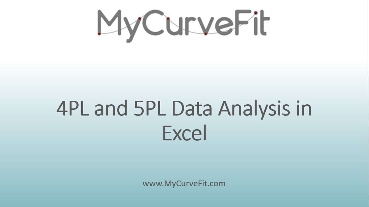 4PL and 5PL Data Analysis in Excel with MyCurveFit Excel Add-In - YouTube