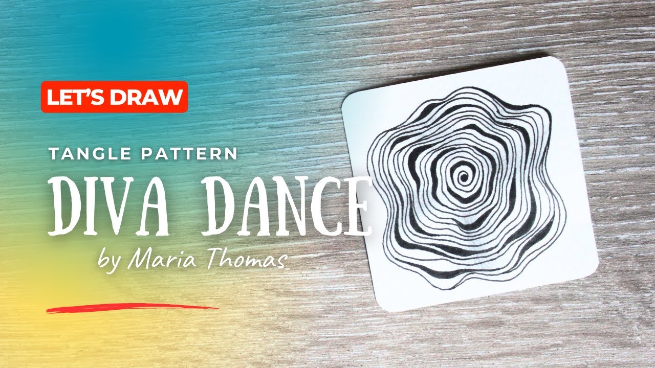 How to draw Zentangle | Rock'n/'Roll Tangle Pattern for Drawing - YouTube