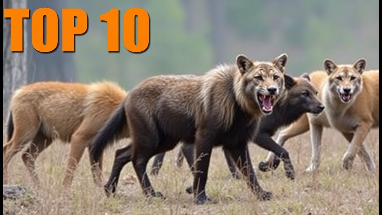 Top 10 Animals That Hunt in Packs - YouTube