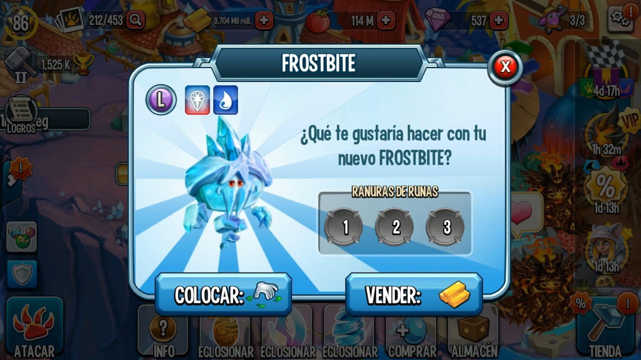 Monster Legends l Monstruo Legendario l FROSTBITE - YouTube