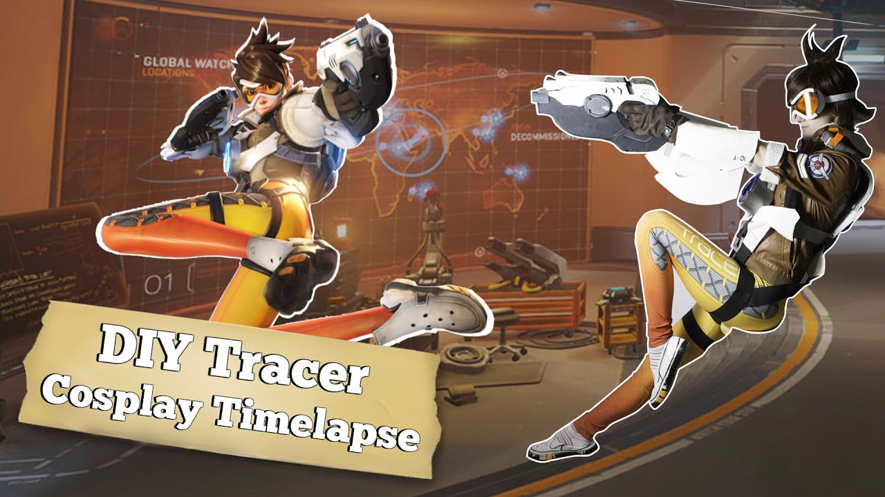 [ DIY ] Tracer Overwatch Cosplay Timelapse - YouTube