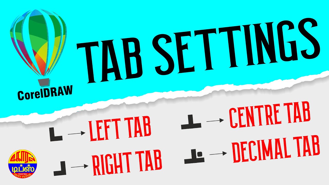 TAB SETTING IN CorelDRAW (Paragraph Text) Right – Left – Centre ...