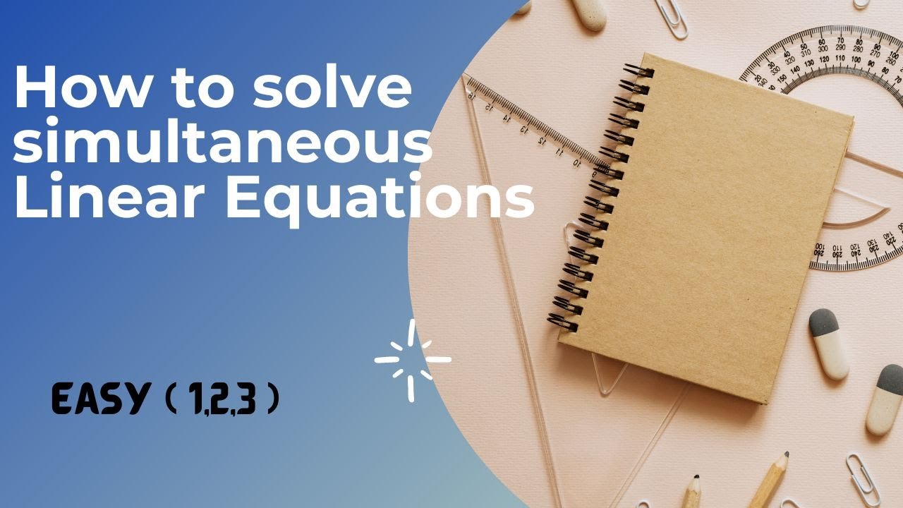 simultaneous linear equation - YouTube