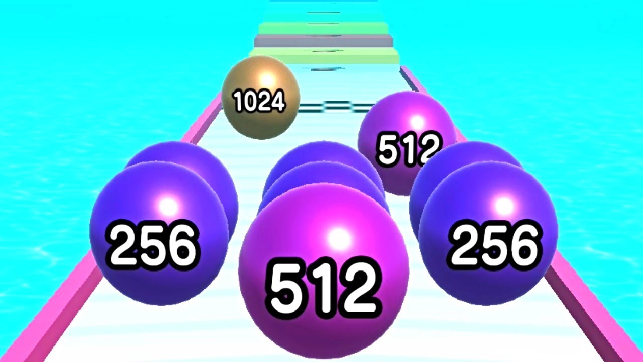 Big Ball Run 2048 - 1024m 2048 balls Gameplay Part 2 android ios # ...