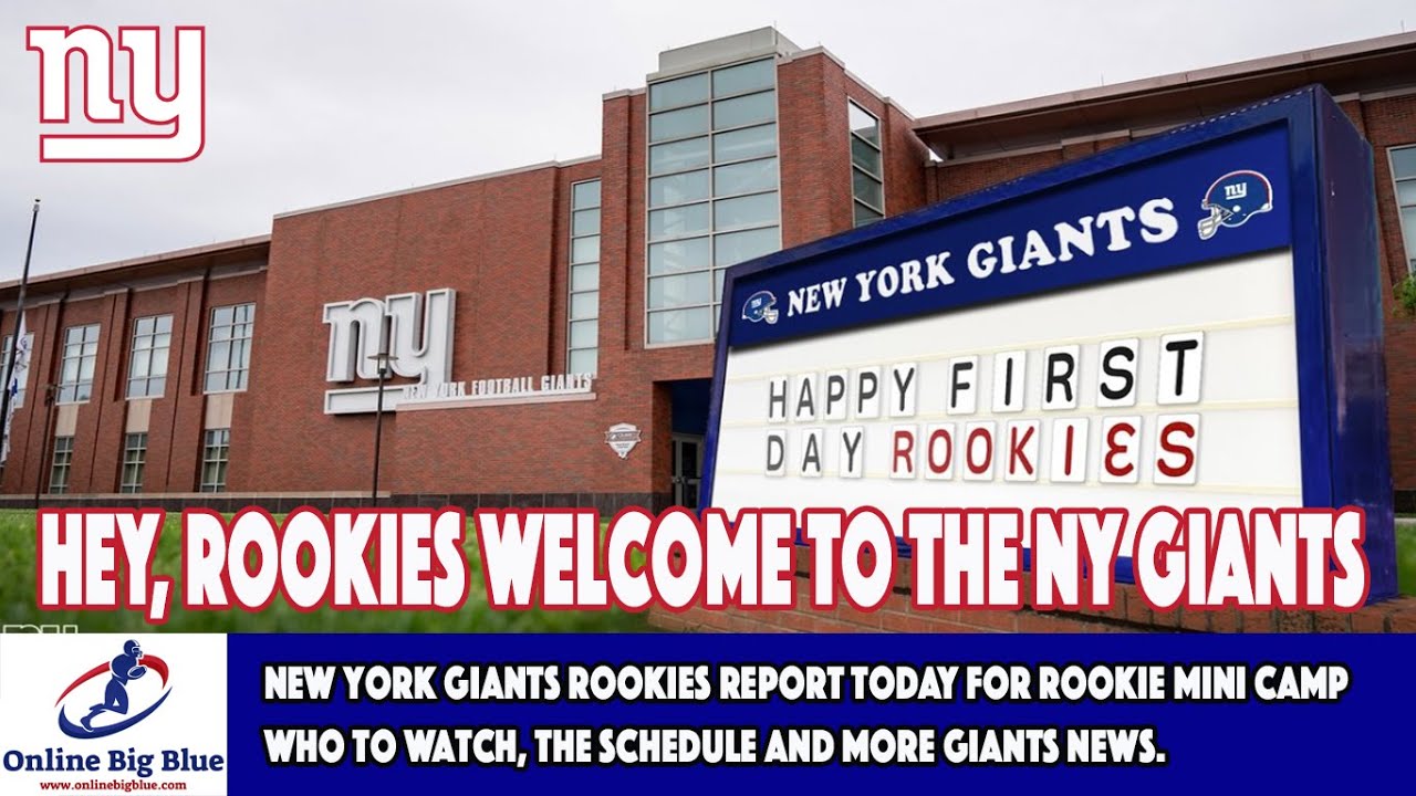 New York Giants Rookies Report today for Mini Camp, Who to watch, the ...