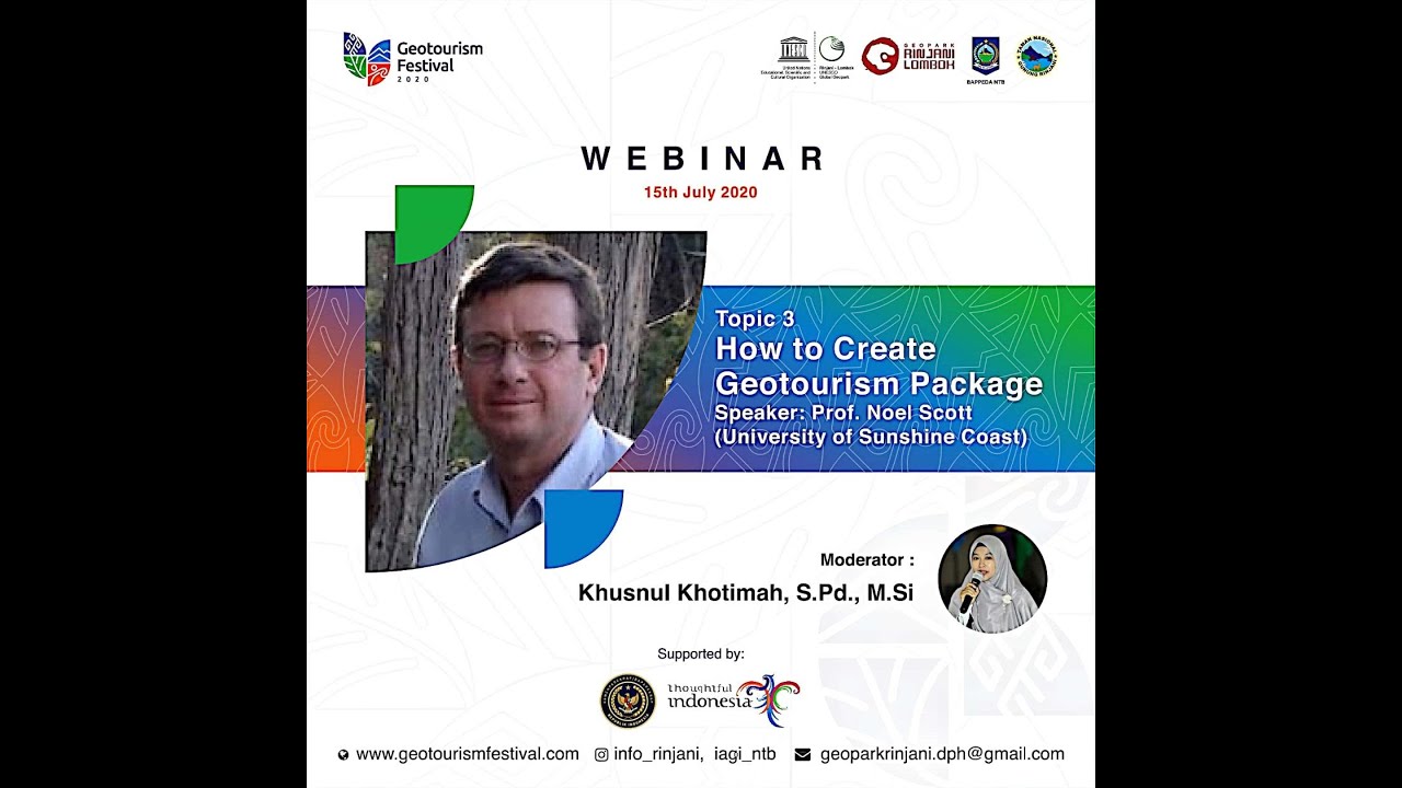 How To Create Geotourism Package, by Prof. Noel Scott, University of ...