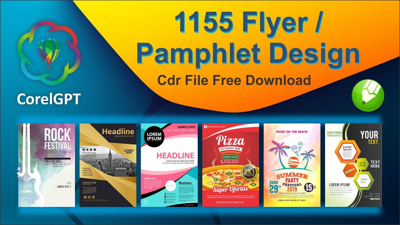 1155 Flyer design cdr file free download | Pamphlet cdr file free ...