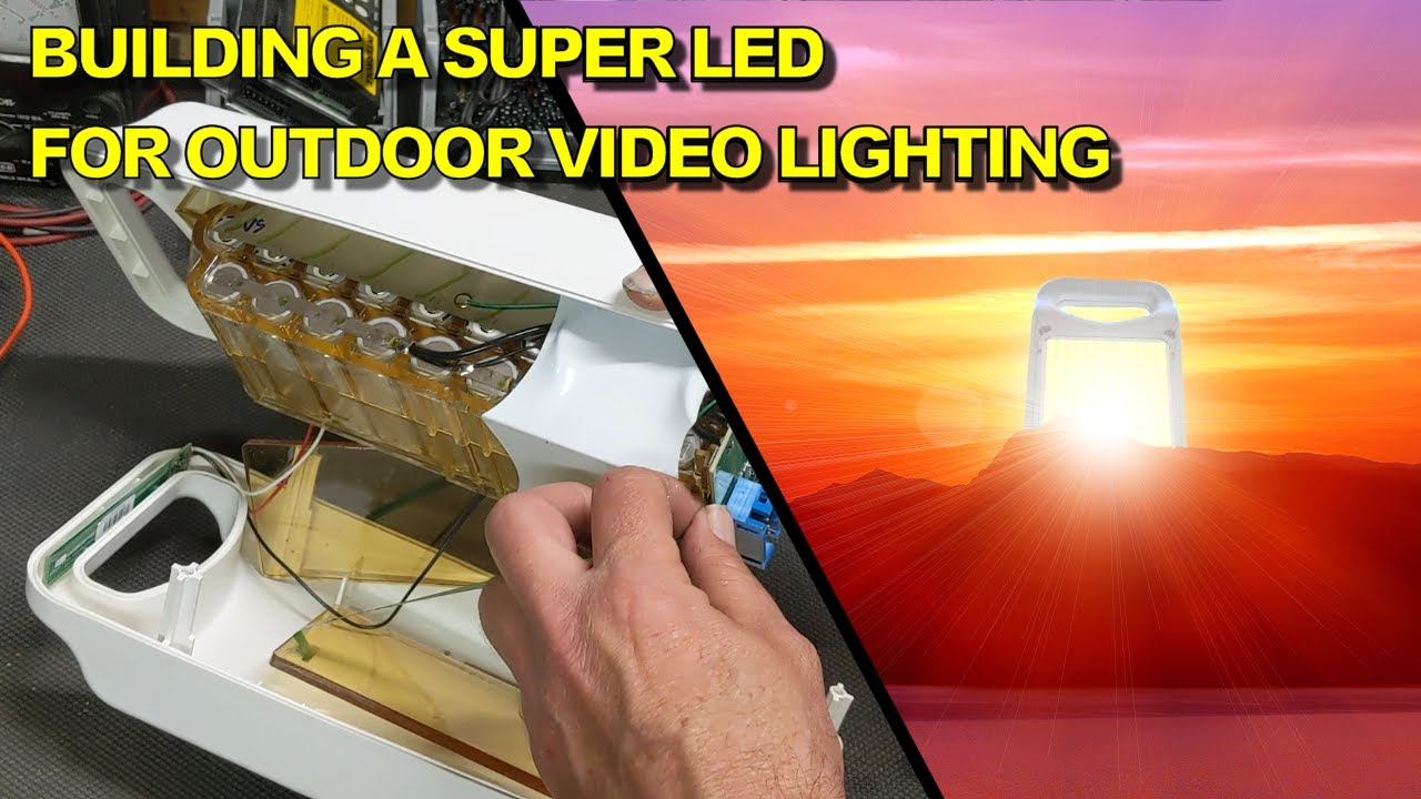How to build a bright portable LED light | Making outdoor video ...