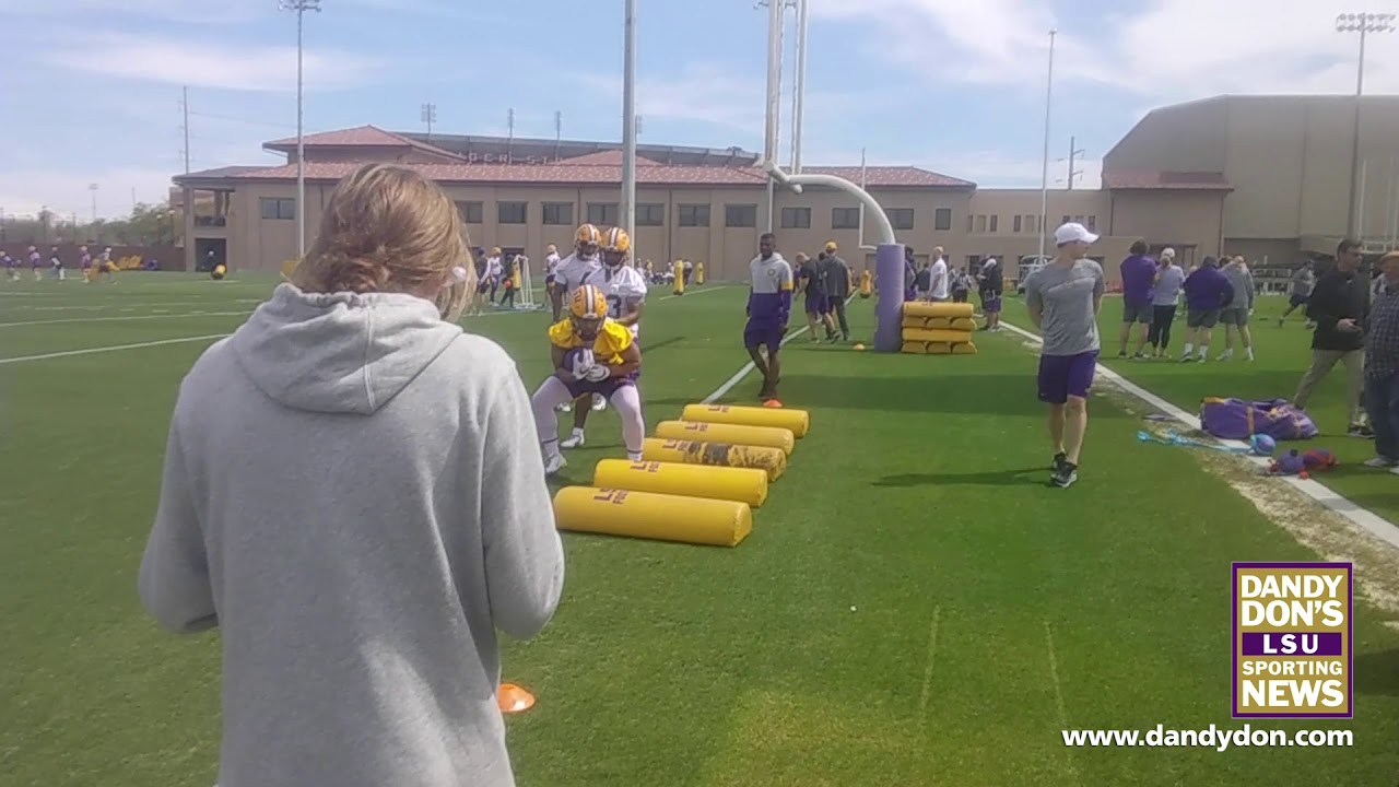 LSU Spring Practice 2020 – March 7 - YouTube