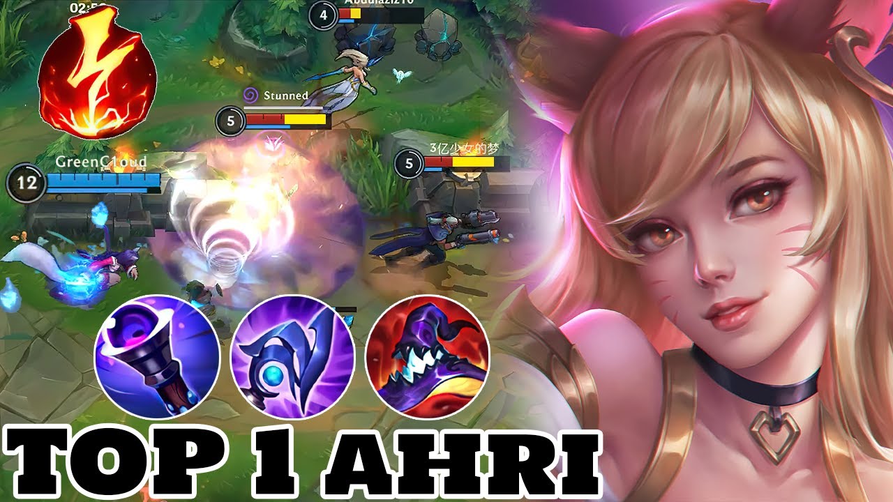 Wild Rift Ahri - Top 1 Ahri Gameplay Rank Challenger - YouTube