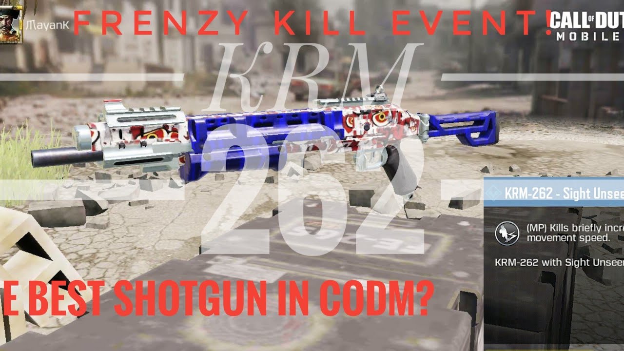 The best shotgun in codm? | krm 262 | Frenzy killer event | Gameplay ...