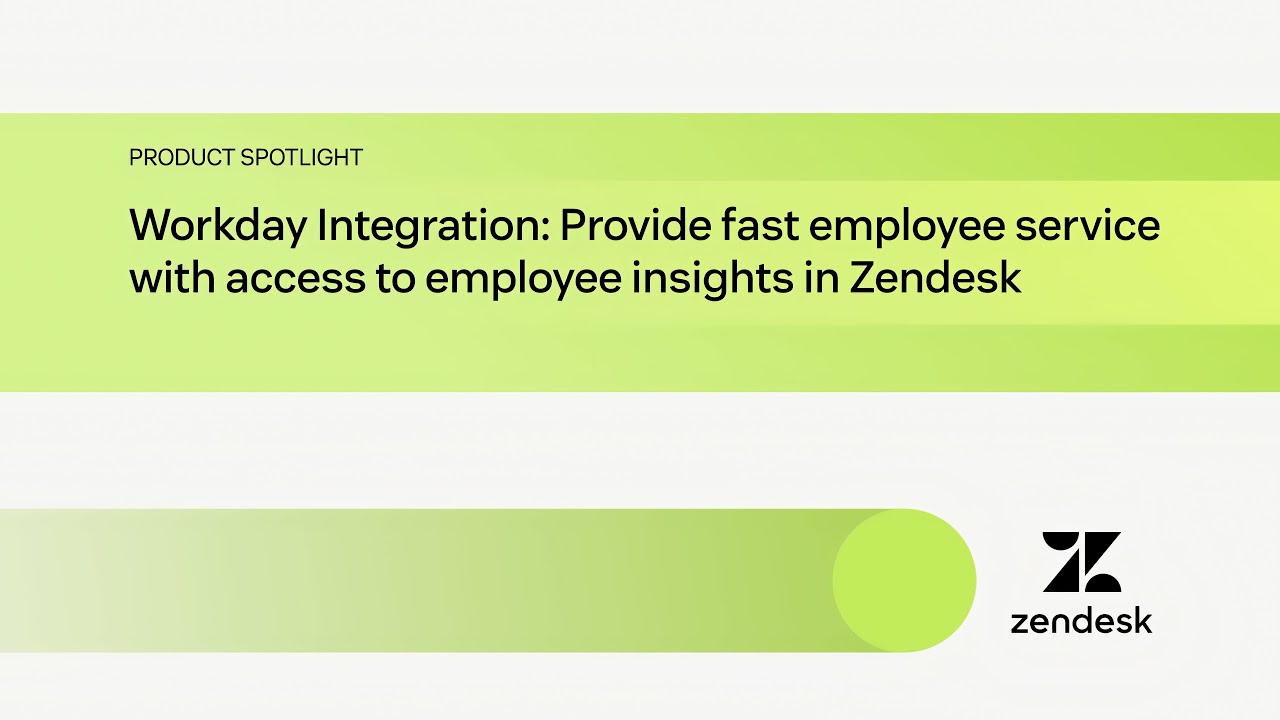 Workday integration: Deliver fast employee service with insights ...