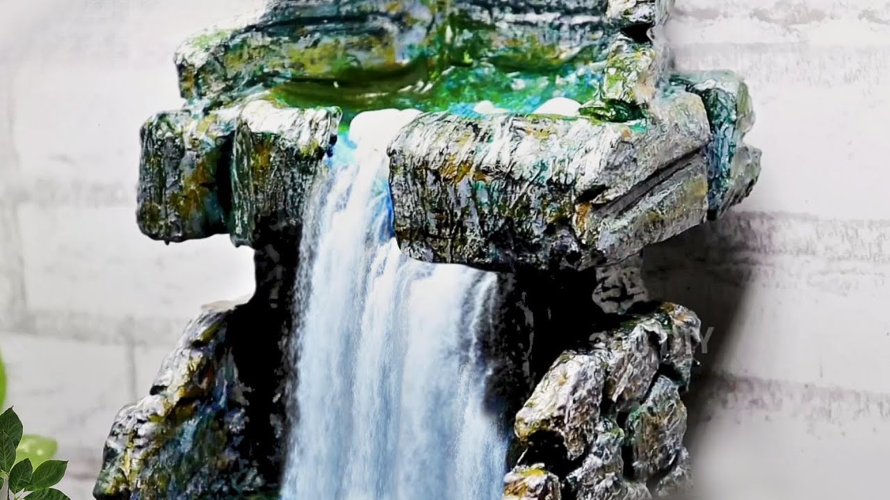 Amazing Indoor Tabletop Biggest Waterfall Fountain | How to Make Indoor ...
