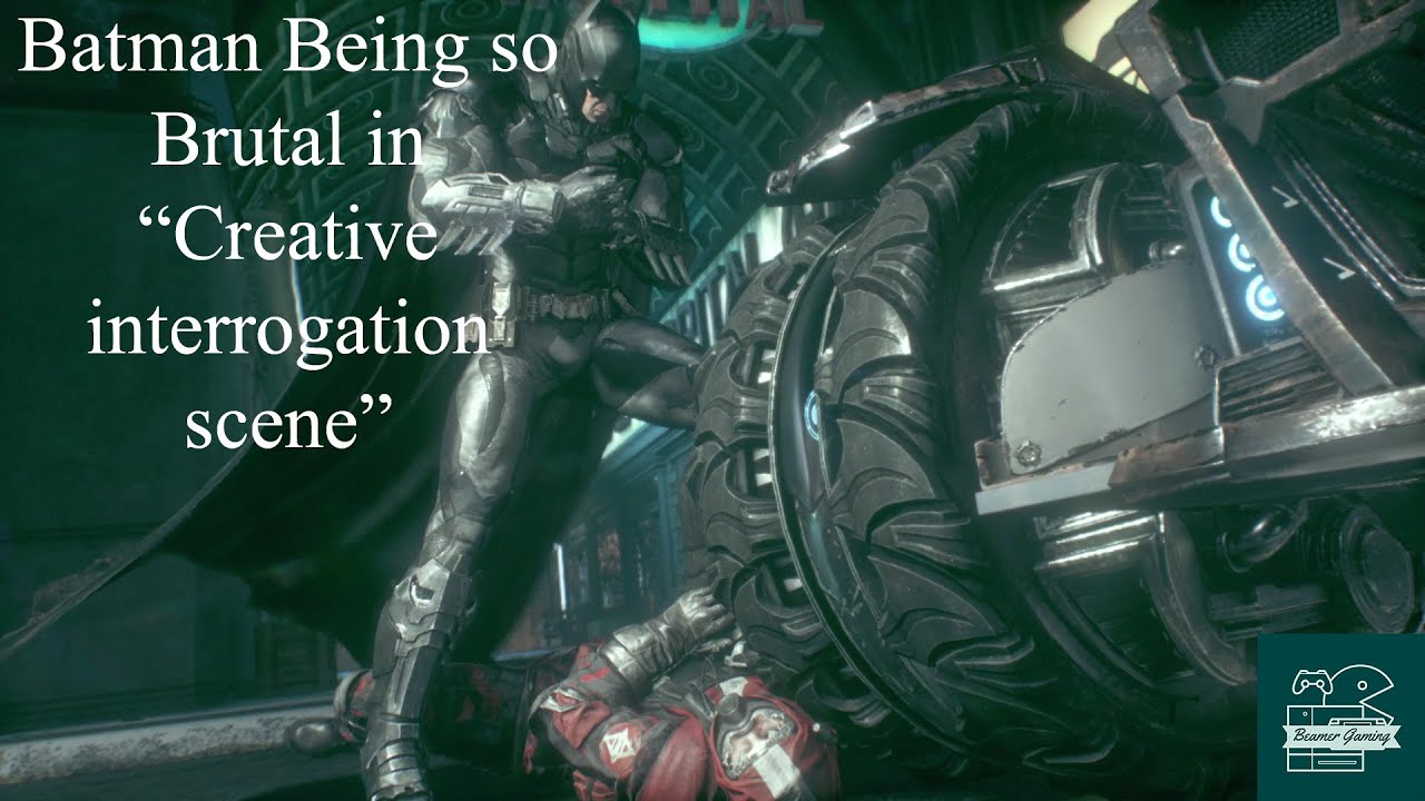 Batman Being Brutal "Creative interrogation scene"in Batman Arkham ...