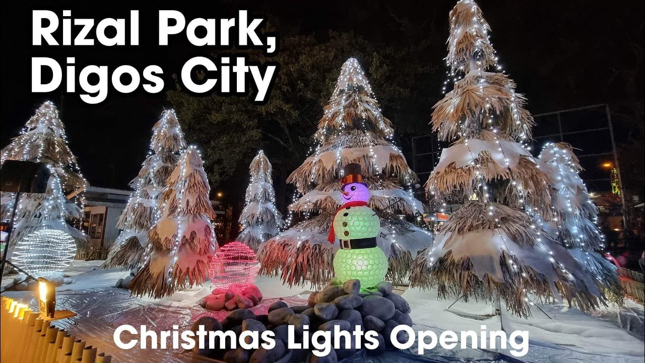 Rizal Park, Digos City Christmas Lights Opening 2022 - YouTube