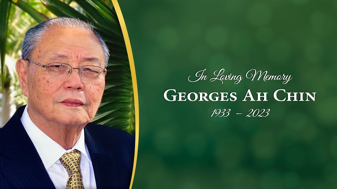 Georges Ah Chin Funeral Service - YouTube