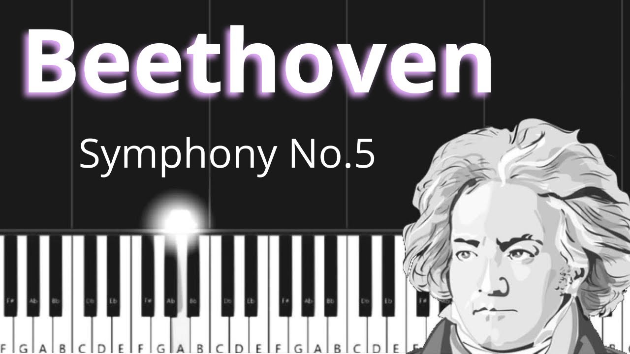 Beethoven - Symphony No.5 - Easy Piano Tutorial(slow) - YouTube