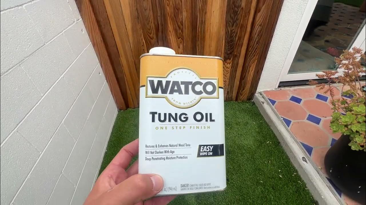 Watco 266634 Tung Oil, Quart Review - YouTube