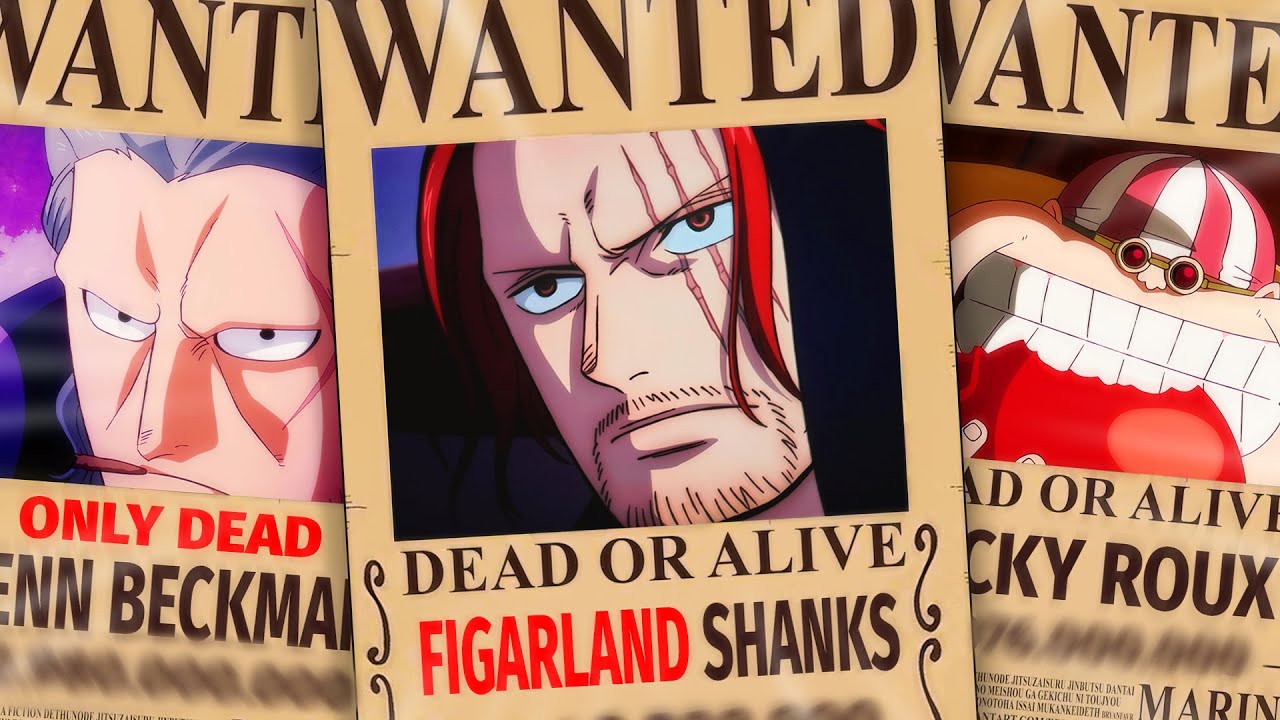 Insane BOUNTIES of Red Haired Pirates - YouTube