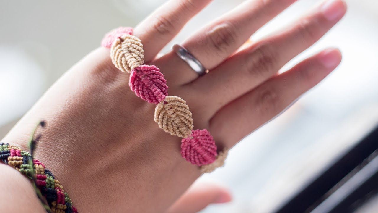 How To Make Leaves Bracelet Macrame YouTube How To Make Leaves Bracelet Macrame YouTube