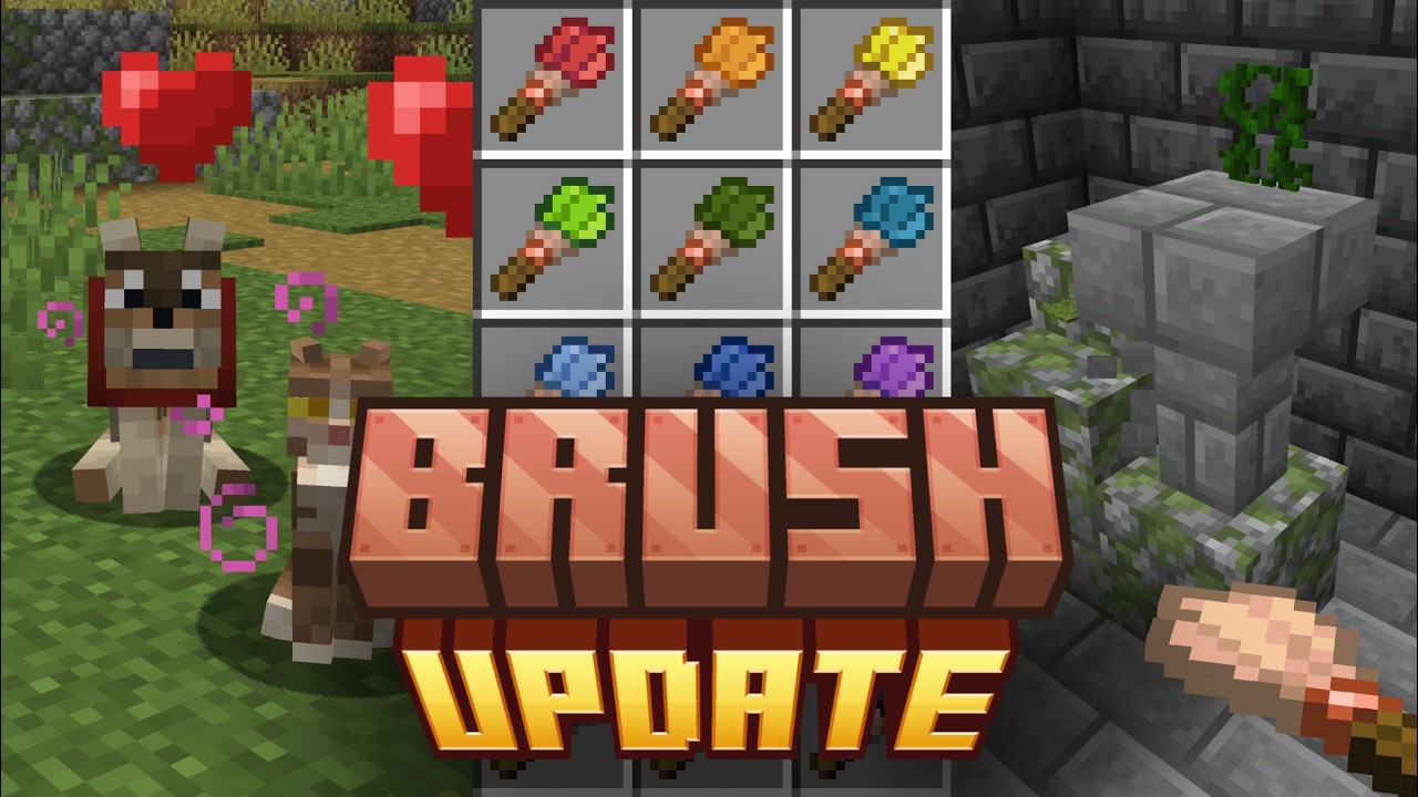 7 New Uses for the Brush | Minecraft Datapack - YouTube