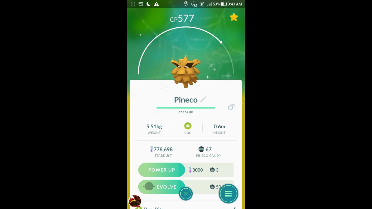 First ever SHINY PINECO EVOLUTION - YouTube