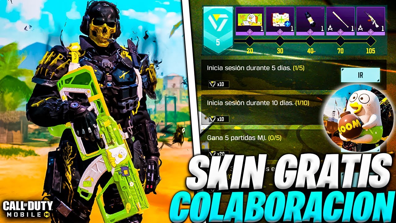 CORRE! SKIN DE COLABORACIÓN GRATIS en COD MOBILE NUEVO EVENTO TEMPORADA ...