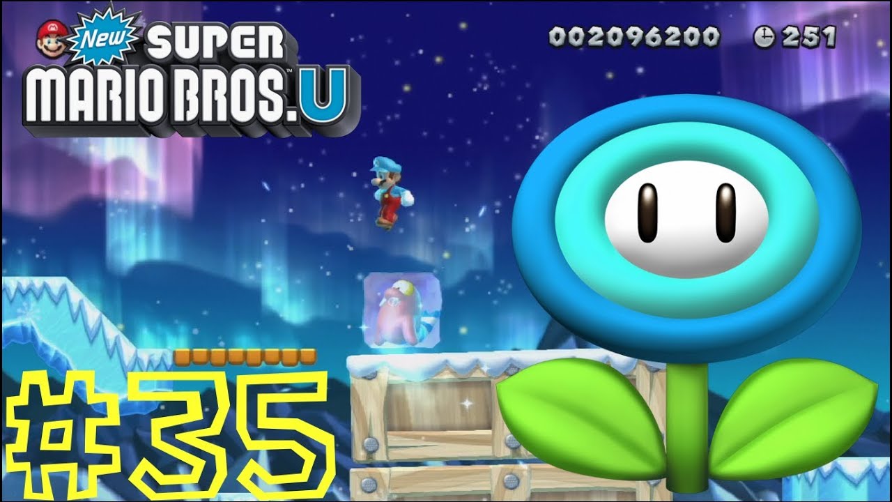 New Super Mario Bros. U -- Frosted Glacier-Fliprus: Fliprus Lake - YouTube