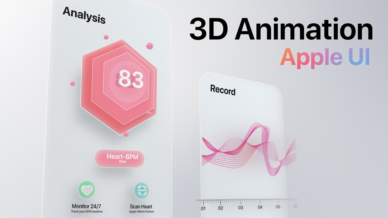 How to make 3D Apple UI Animations┃Beginner Tutorial (Part 2) - YouTube