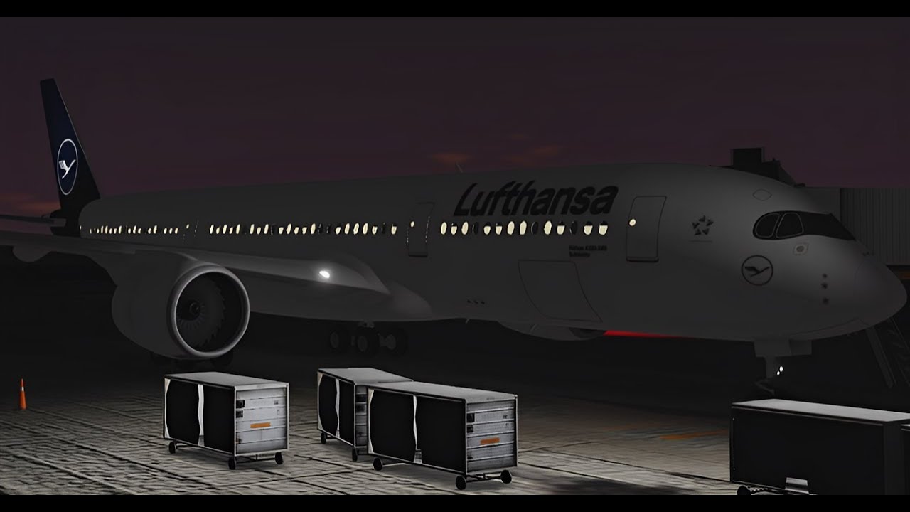 Project Flight | Airbus A350 Lufthansa | Full Flight London Gatwick ...