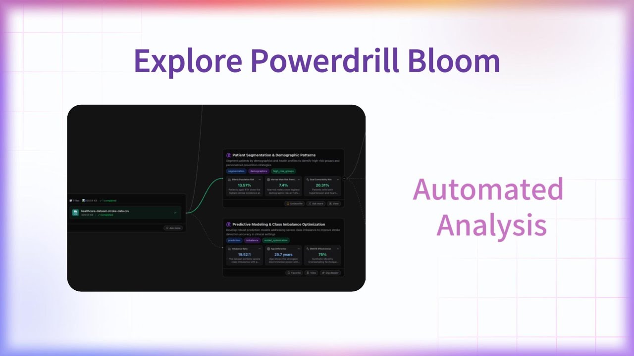 How to analyze a dataset? Try Powerdrill Bloom's Automated Data Analysis - YouTube