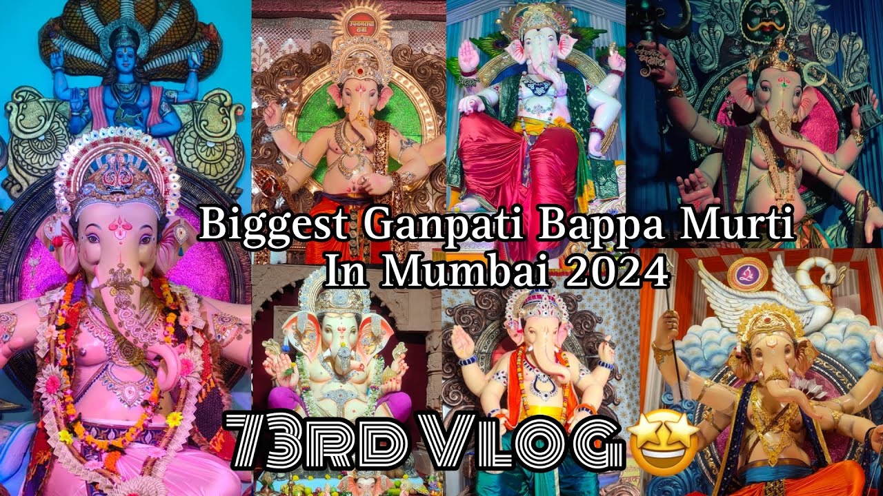 73rd Vlog🤩 |Biggest Ganpati Bappa Murti In Mumbai borivali| Ganpati ...