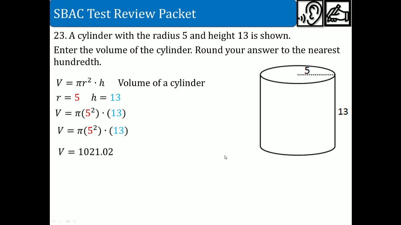 SBAC Test Review Packet pg 8 - YouTube