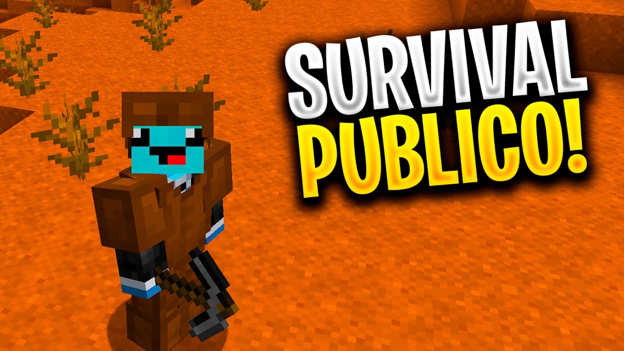 Mundo survival PUBLICO! 😱 Minecraft BEDROCK/JAVA - YouTube