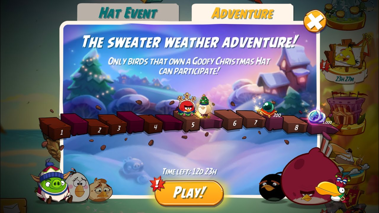 Angry Birds 2 - The Sweater Weather Adventure - Level 5 with Red,Hal ...