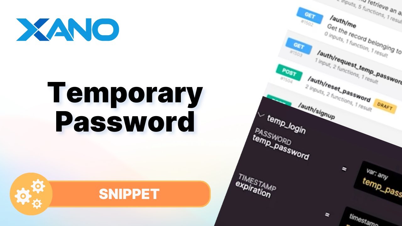 Temporary Password Snippet - YouTube