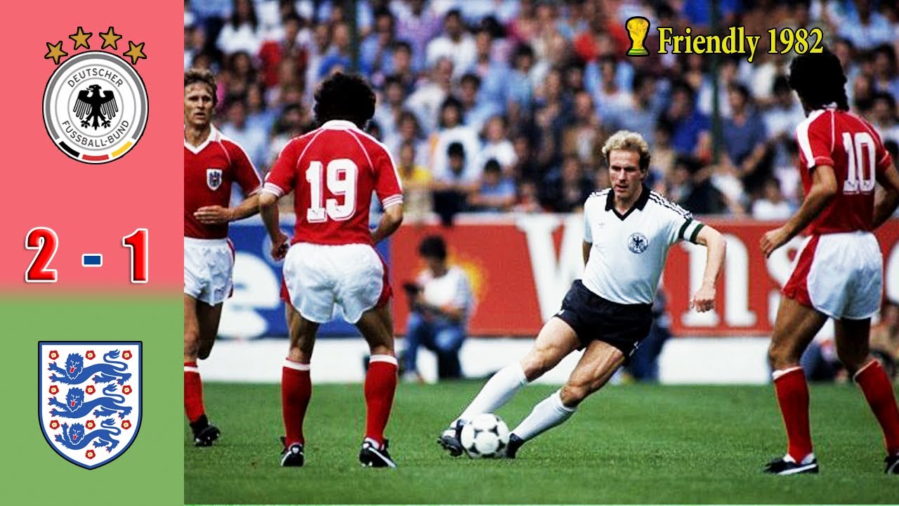 1982 Germany vs England 2 - 1 | All Goals & Highlights International ...