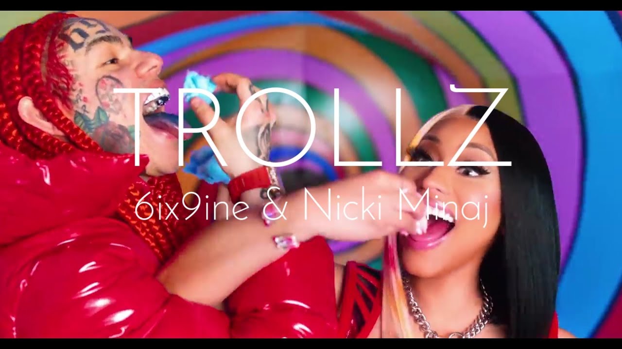 6ix9ine And Nicki Minaj Trollz Lyrics Youtube
