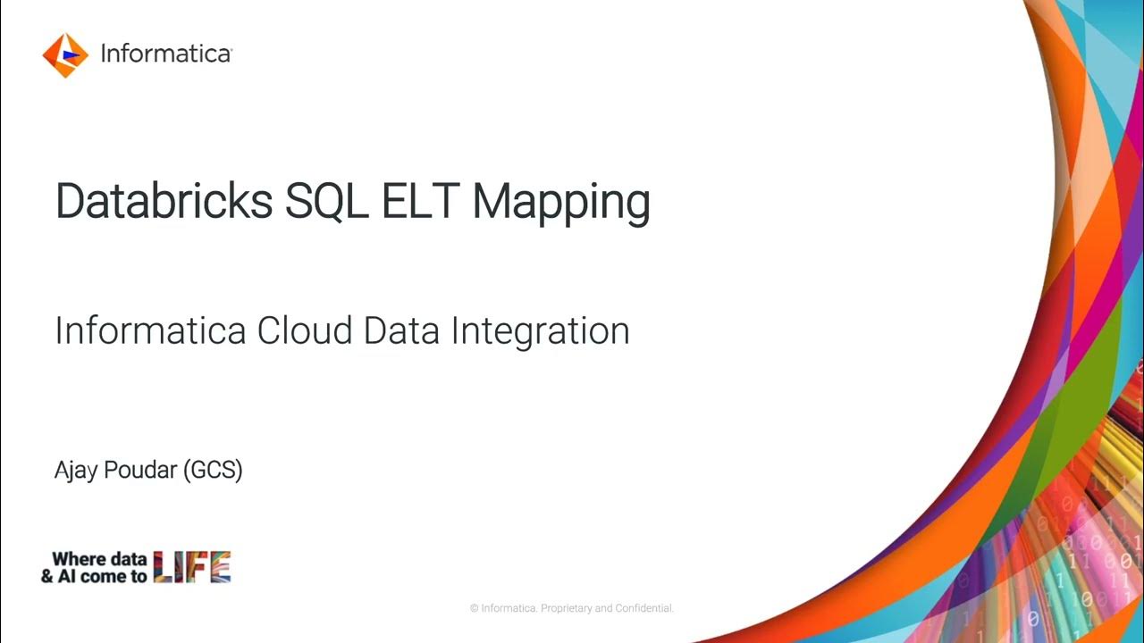 How to Create and Run Mapping in SQL ELT using Databricks - YouTube