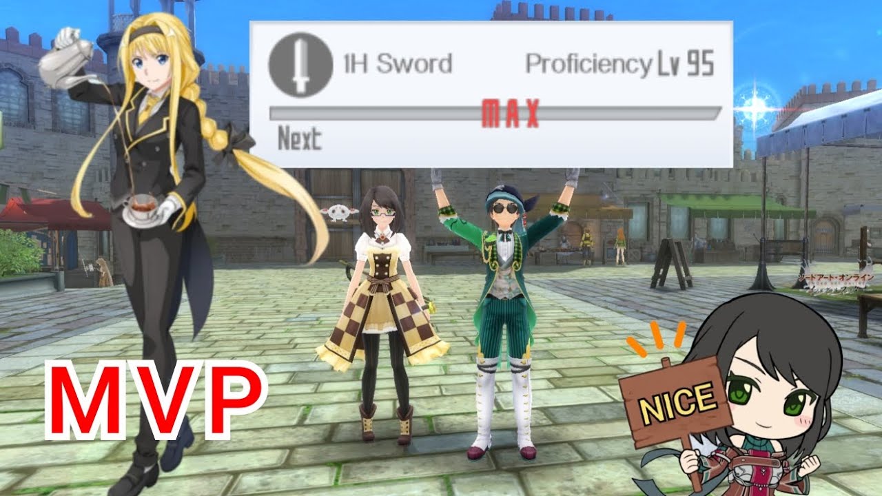 SAOIF : Mission Complete! My 1H Sword Weapon Proficiency Level is MAX ...