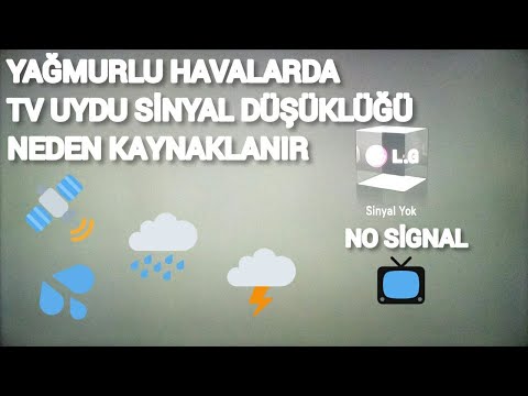 Yağmurlu Ve Karlı Havalarda TV - Uydu Sinyal Sorunu Kanallarım Çekmiyor