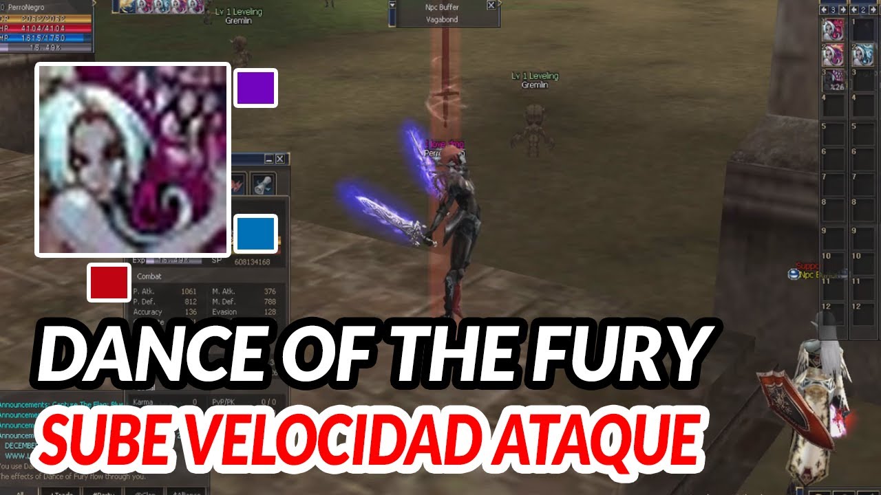 Dance of Fury Buff - Incrementa velocidad de ataque-Epic Lineage 2 # ...