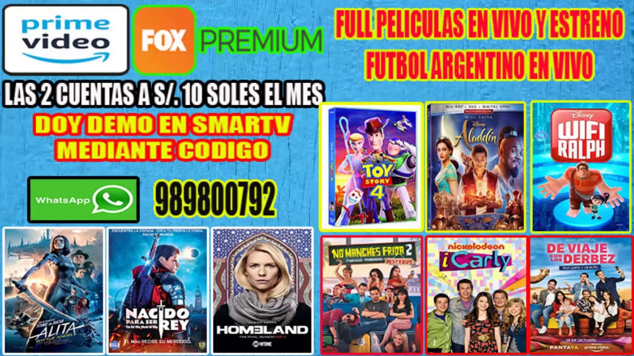 FOX PREMIUM Y AMAZON PRIME VIDEO PARA SMARTV ACTIVACION - YouTube