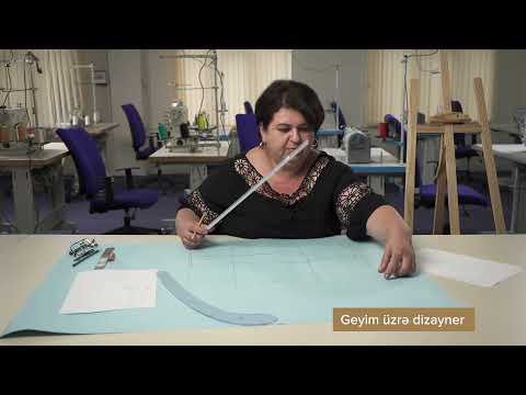 Qızlar üçün milli geyimin hazırlanması 1- Geyim üzrə dizayner ixtisası