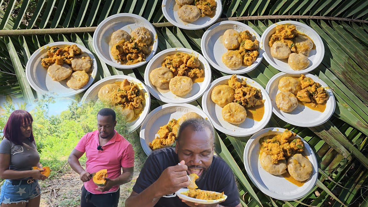 Their first time in the bush | First time eating Pumpkin Dumpling ...