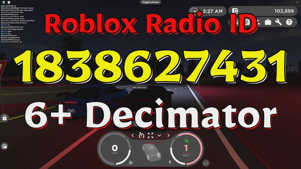 Decimator Roblox Radio Codes/IDs - YouTube