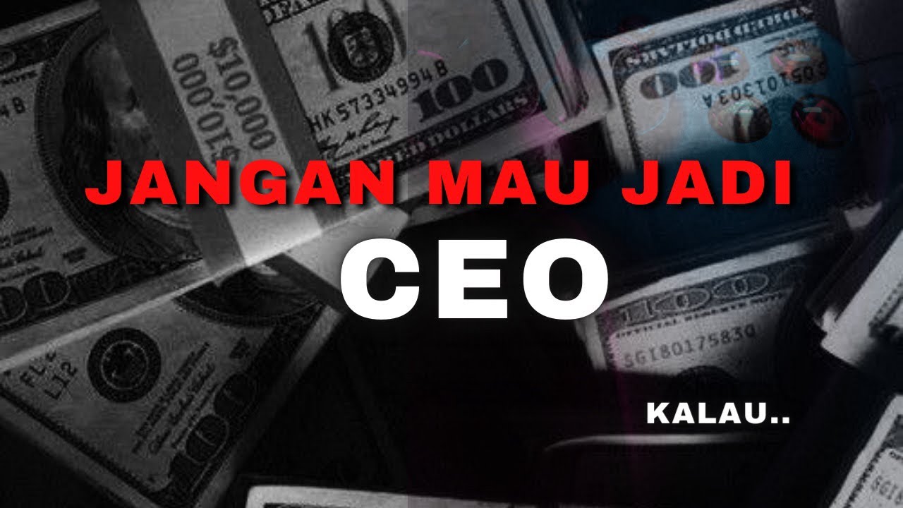 Jadi CEO Di Umur 20 Tahun? Mending Pikir 2 Kali deh! - YouTube