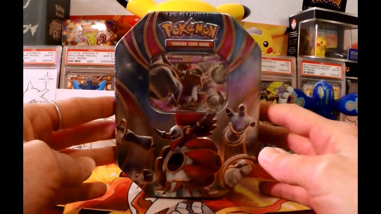 Pokemon Hoopa EX Tin Openning from Black Friday Sales! - YouTube