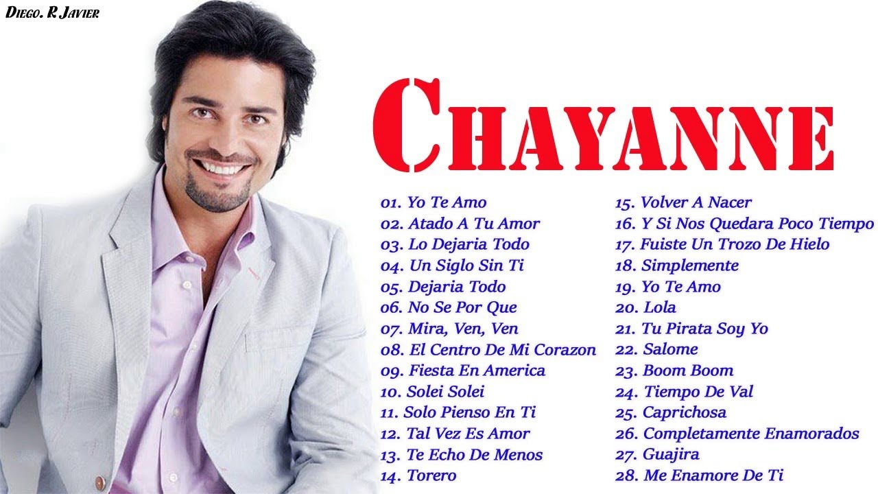 CHAYANNE ÉXITOS SUS MEJORES BALADAS CANCIONES MIX - CHAYANNE 30 GRANDES ...